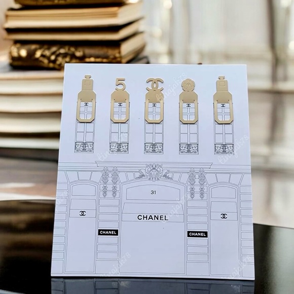 CHANEL | Accents | Chanel Gold Metal Bookmarks Set Of 5 Nip | Poshmark